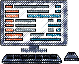 Programming system codes Royalty Free Vector Image