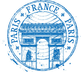 France logo design template paris Royalty Free Vector Image