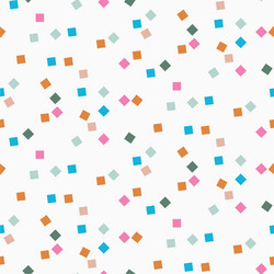 Confetti seamless white background Royalty Free Vector Image