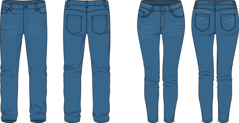 Jeans Template Vector Images (over 6,500)