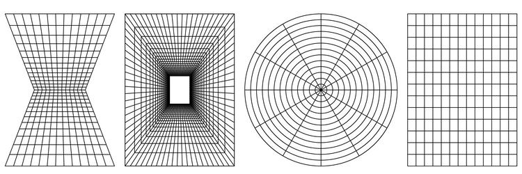 Geometric wireframe shapes on a transparent Vector Image