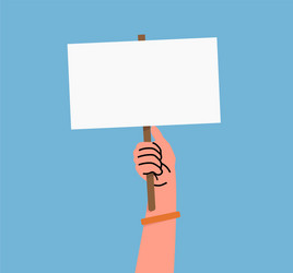 Businessman holding campaign sign Royalty Free Vector Image