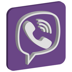 Viber logo icon Royalty Free Vector Image - VectorStock