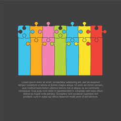 Jigsaw Puzzle Seven Vector Images (over 150)
