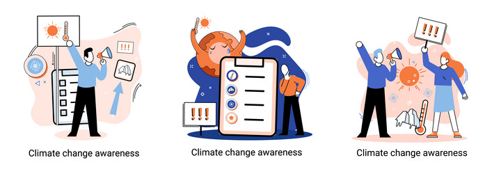 Climate change concept global warming metaphor Vector Image