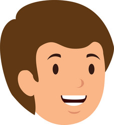 Man cartoon smiling Royalty Free Vector Image - VectorStock