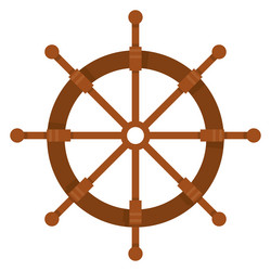 Wooden ship rudder Royalty Free Vector Image - VectorStock
