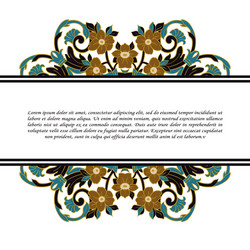 Vintage frame decorative design elements Vector Image