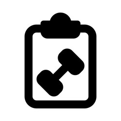 Daily routine exercise to do list isolated Vector Image