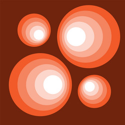 Orange color in paper cut background idea Vector Image