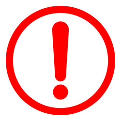 Red stop circle icon stop warning sign Royalty Free Vector