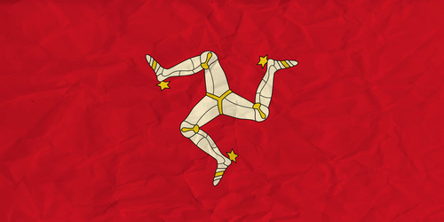 Flag of the isle of man Royalty Free Vector Image