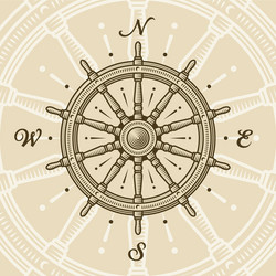 Seamless vintage compass pattern Royalty Free Vector Image
