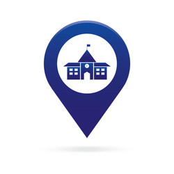 Best location school Royalty Free Vector Image