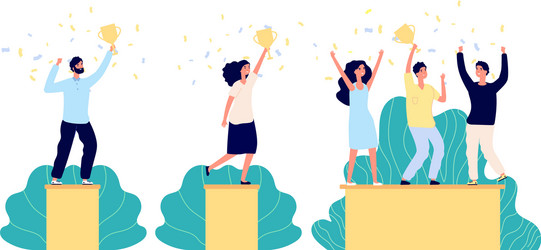 Business winner man win competition manager Vector Image