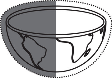 Isolate earth world Royalty Free Vector Image - VectorStock