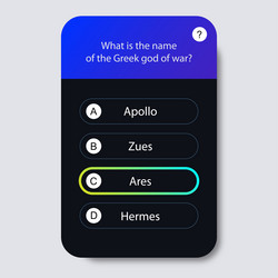 Mobile app question and answers modern flat style Vector Image
