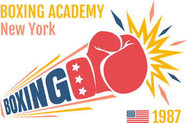 Vintage Boxing Logo Set Royalty Free Vector Image