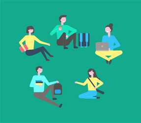 Taking a break Royalty Free Vector Image - VectorStock