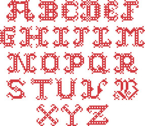 Stitch Alphabet Vector Images (over 1,000)