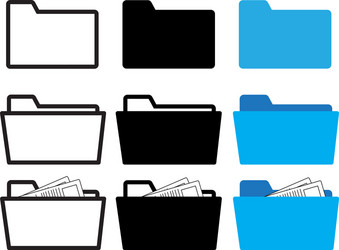 Temporary folder icon Royalty Free Vector Image