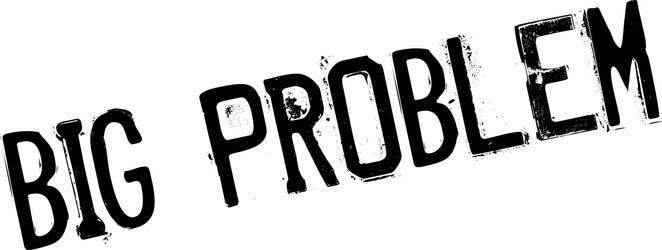 Big problem rubber stamp Royalty Free Vector Image