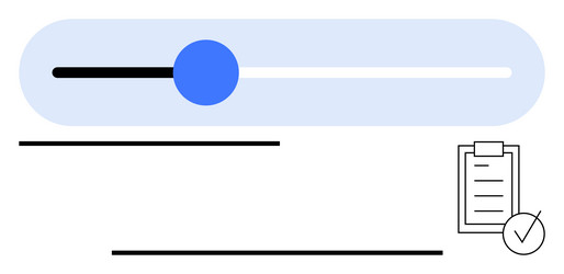 Data access control with progress bars checklist Vector Image