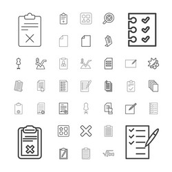 Form icons Royalty Free Vector Image - VectorStock