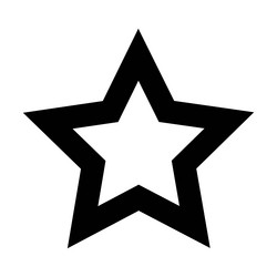 Star shape dashed icon symbol for creative Vector Image