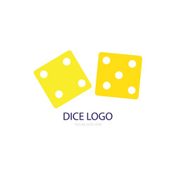 Dice logo Royalty Free Vector Image - VectorStock