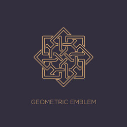 Geometric logo Royalty Free Vector Image - VectorStock