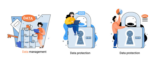 Big data analytics platform data management Vector Image