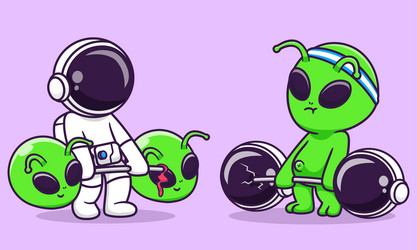 Character Alien Gym Vector Images (36)