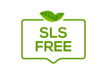 Sls free icon symbol sulfate sles keratin Vector Image