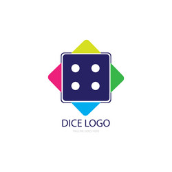 Dice logo Royalty Free Vector Image - VectorStock