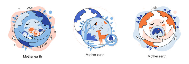 International mother earth day metaphor universal Vector Image