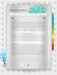 Modern one-page website Royalty Free Vector Image