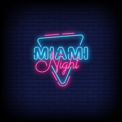Miami Night Vector Images (over 330)