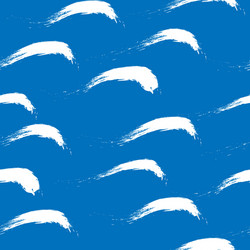 Ocean surface wave seamless underwater cartoon Vector Image