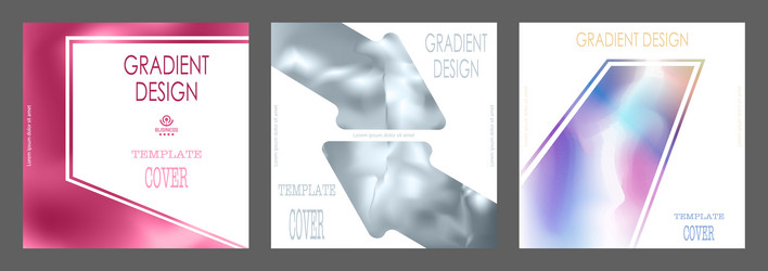 Colorful gradient with blur elements a template Vector Image