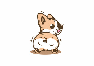 Dog Looking Back Drawing