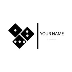 Dice logo Royalty Free Vector Image - VectorStock