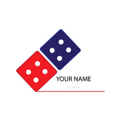 Dice logo Royalty Free Vector Image - VectorStock