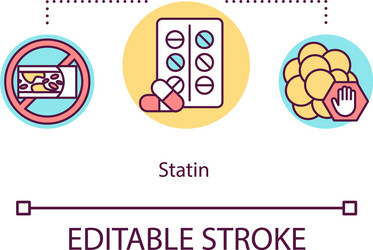 Lipid panel test concept icon Royalty Free Vector Image