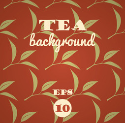 Tea background poster with typography Royalty Free Vector