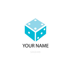 Dice logo Royalty Free Vector Image - VectorStock