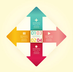 Modern soft color circle design template Vector Image