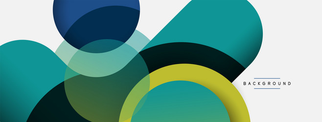 Geometric shapes in three colors Royalty Free Vector Image