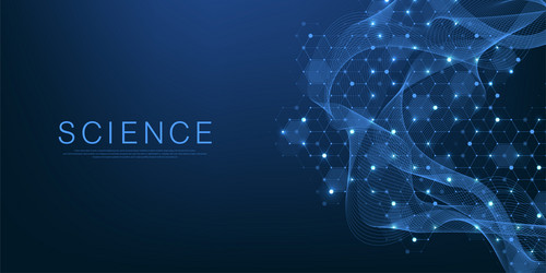 Technology abstract lines and dots connect Vector Image