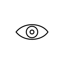 Eye icon set eye icon look and vision icon Vector Image